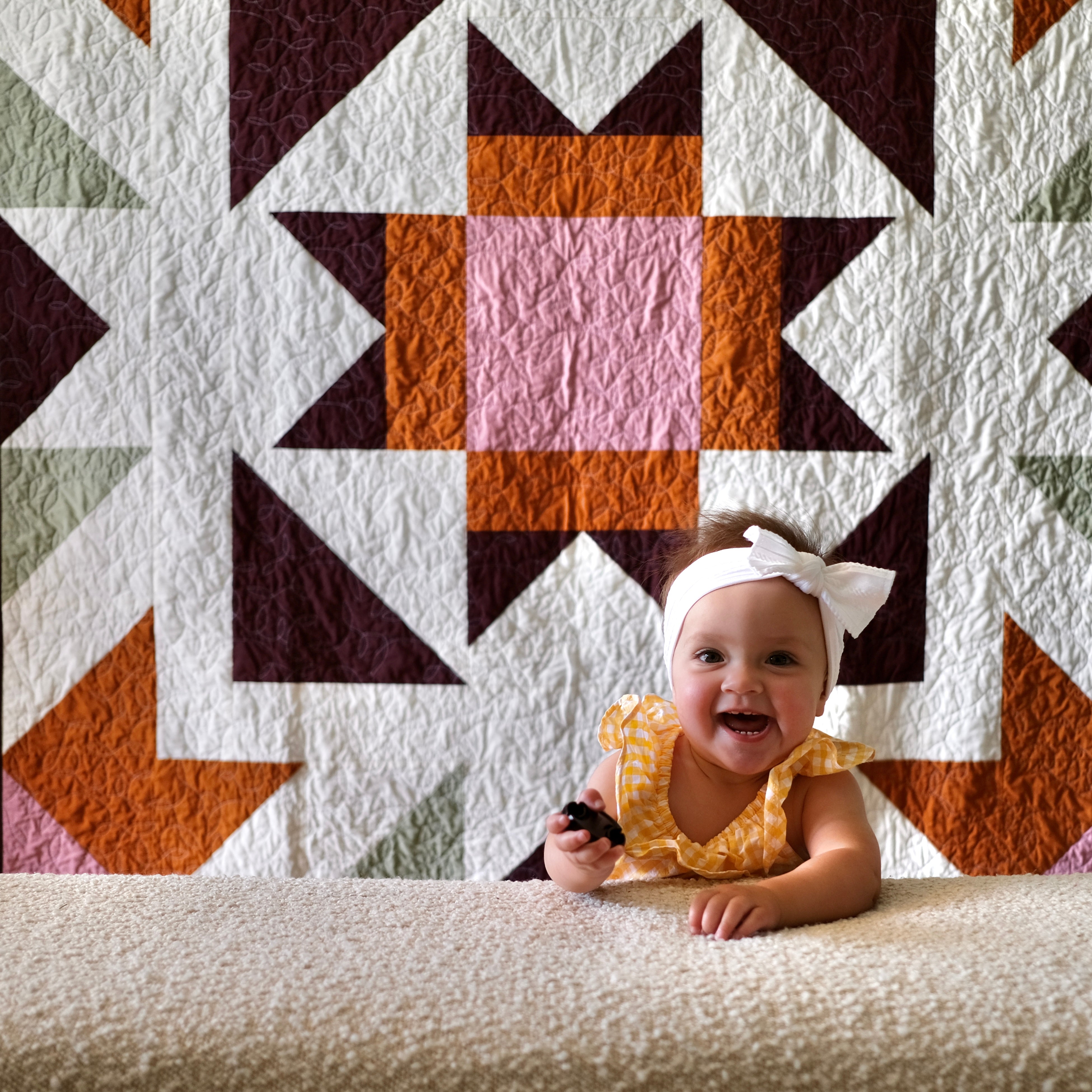 Sadie Sunshine Quilt Pattern PDF - ONE Block Version – In the Light Quilts